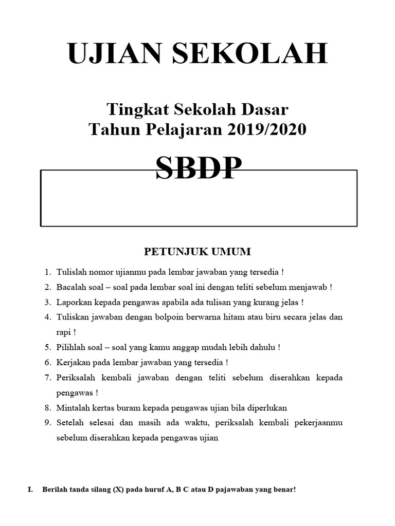 Us SBDP 2019-2020 - PT20 | PDF
