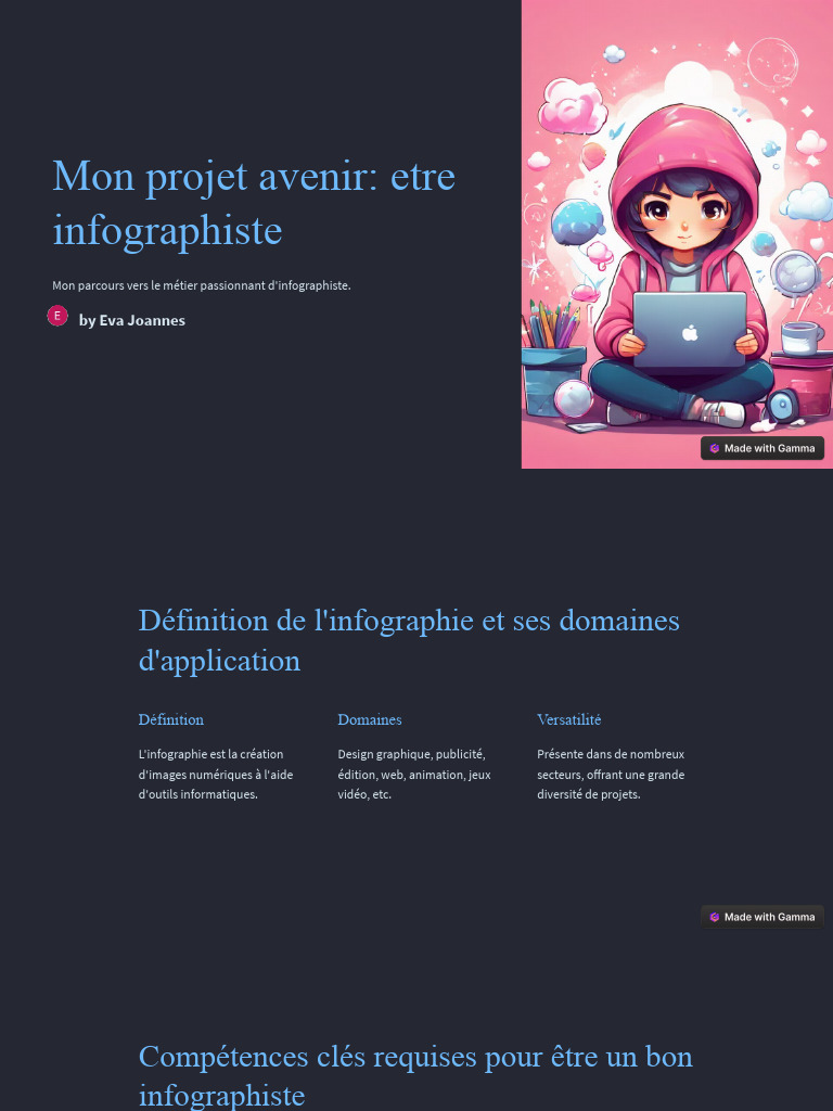 Devenir Infographiste : Mon Parcours | PDF | Conception | Créativité