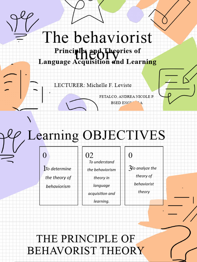 Behaviorist Theory | PDF | Behaviorism | Language Acquisition