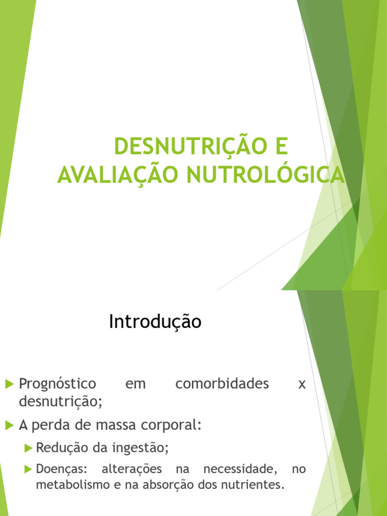 Desnutrição: Tipos e Avaliação Nutrológica | PDF | Desnutrição | Causas ...