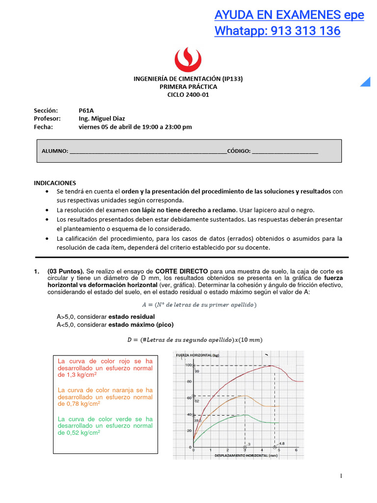 PC1 CIMENTACIONES EPE UPC | PDF