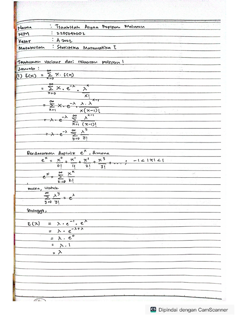 Statmat I Tugas 4 Bita | PDF