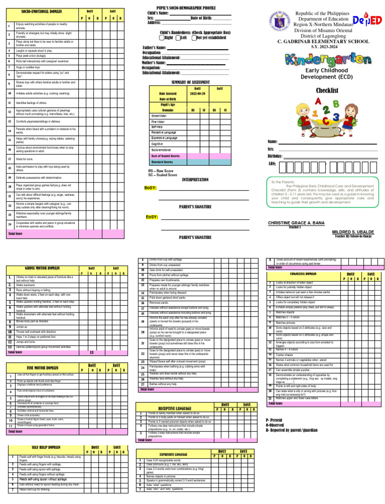 ECD-Checklist-dothy | PDF