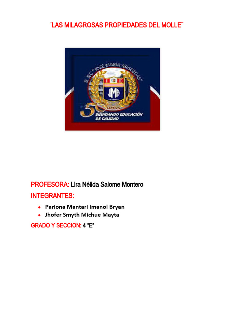 El Molle | PDF | Plantas