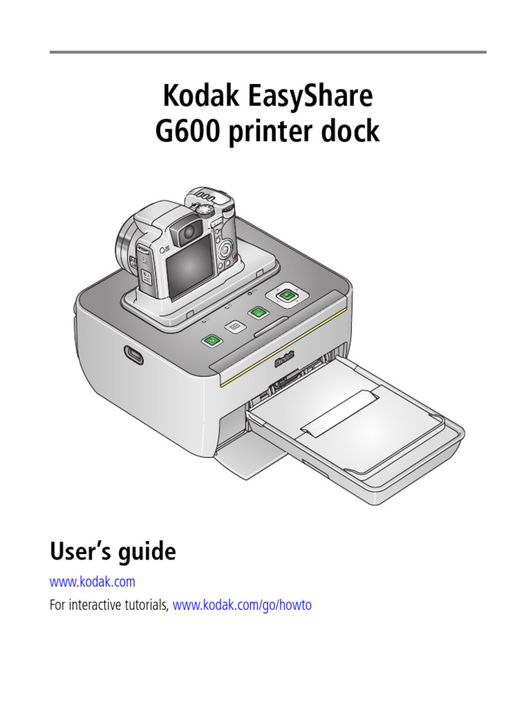 Kodak EasyShare Printer Manual | PDF | Rechargeable Battery | Page Layout