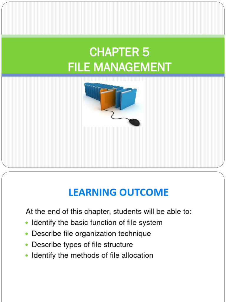 Topic 5 | Download Free PDF | Computer File | File System