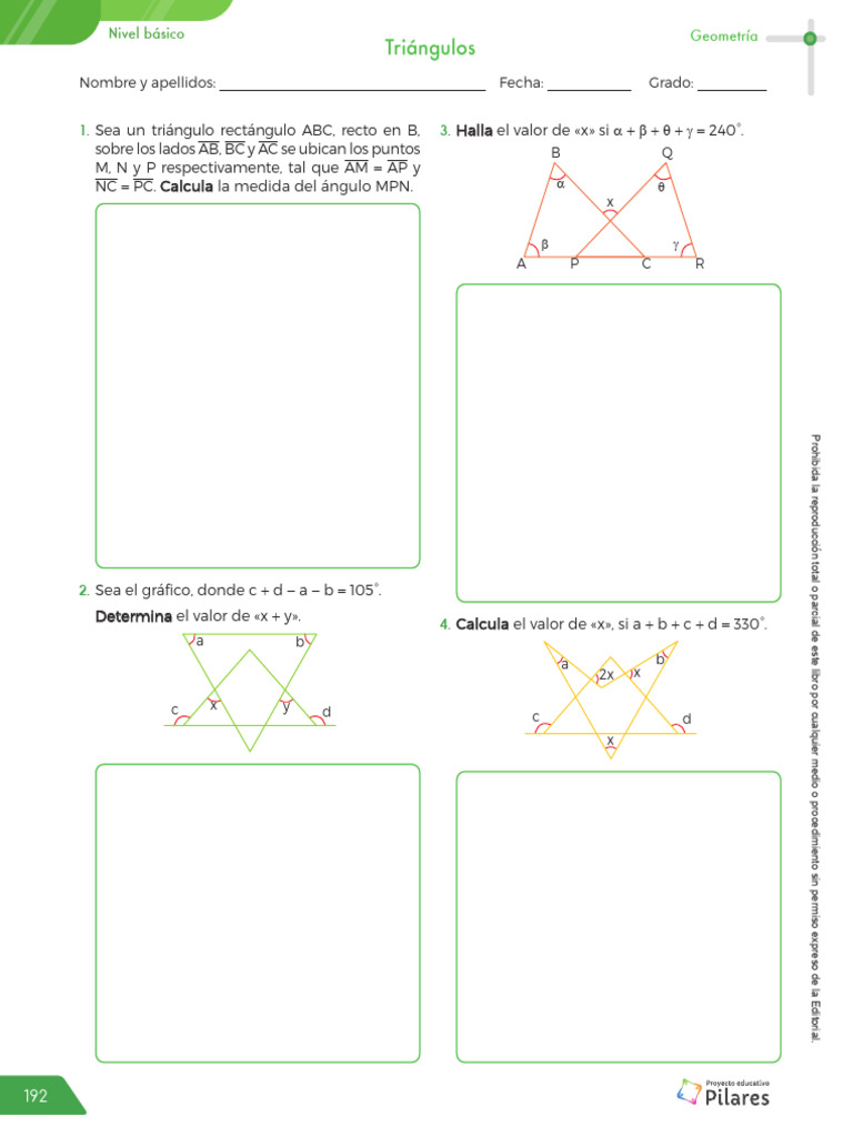 1 Mat5 U1 Triangulos Alumno | PDF | Triángulo | Matemática Elemental