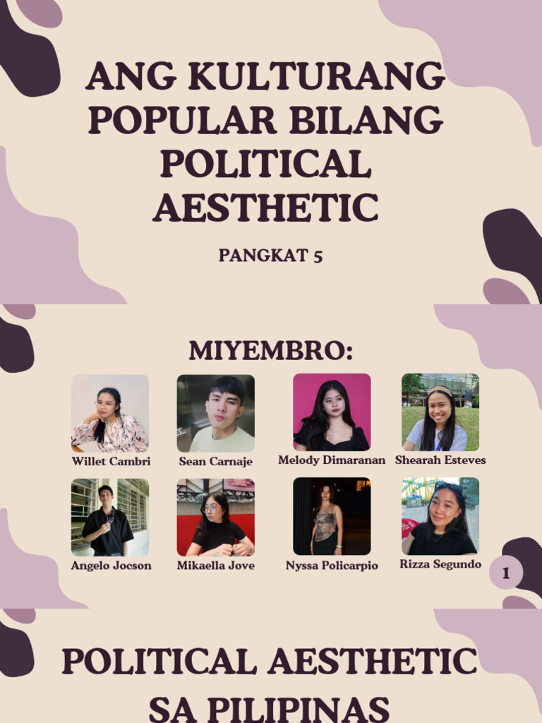 KulPop Political Aesthetic | PDF