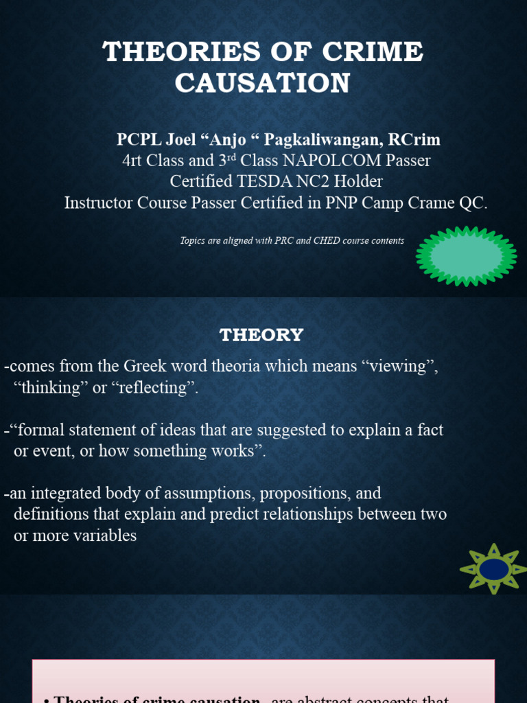 Theories of Crime Causation | PDF | Id | Crimes