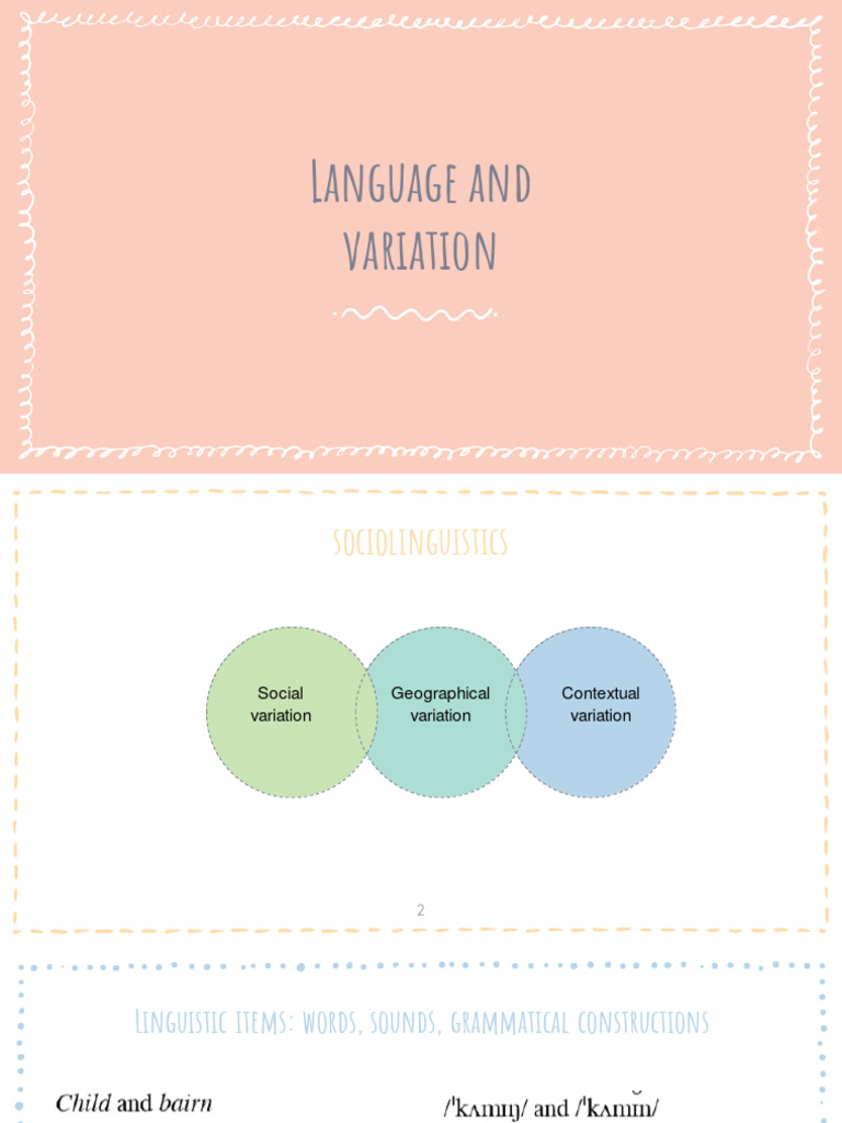 Language Variation | PDF | Linguistics | Jargon