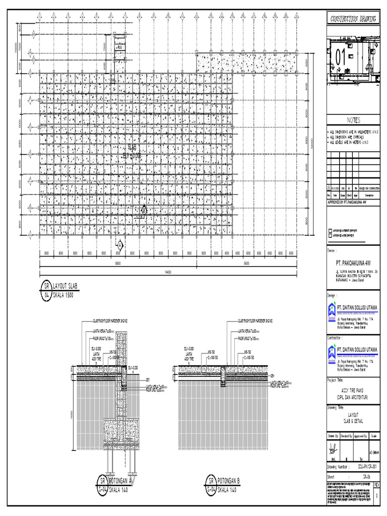 SLOOF LANTAI DSU-PKSR-001-Layout1 | PDF