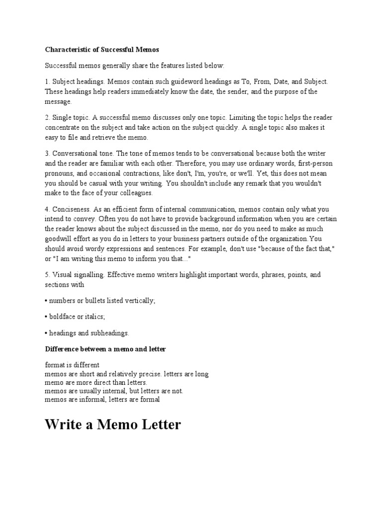 X-Tics of A Memo | PDF | Memorandum | Paragraph