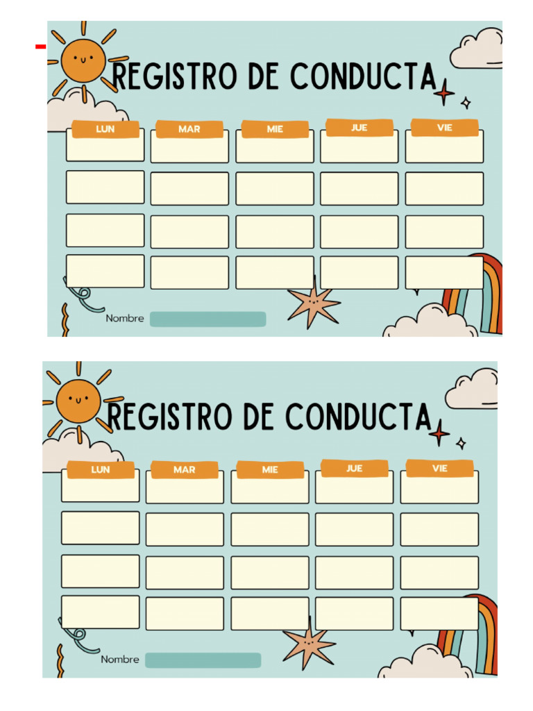 Registro de Conducta | PDF