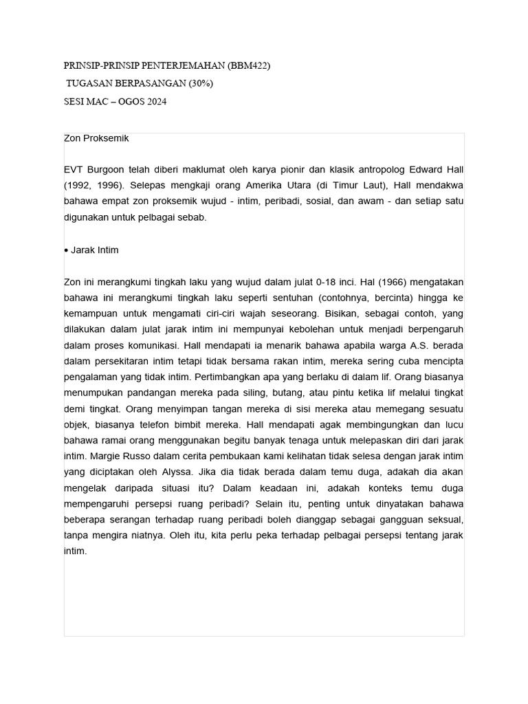 Assignment Translation | PDF