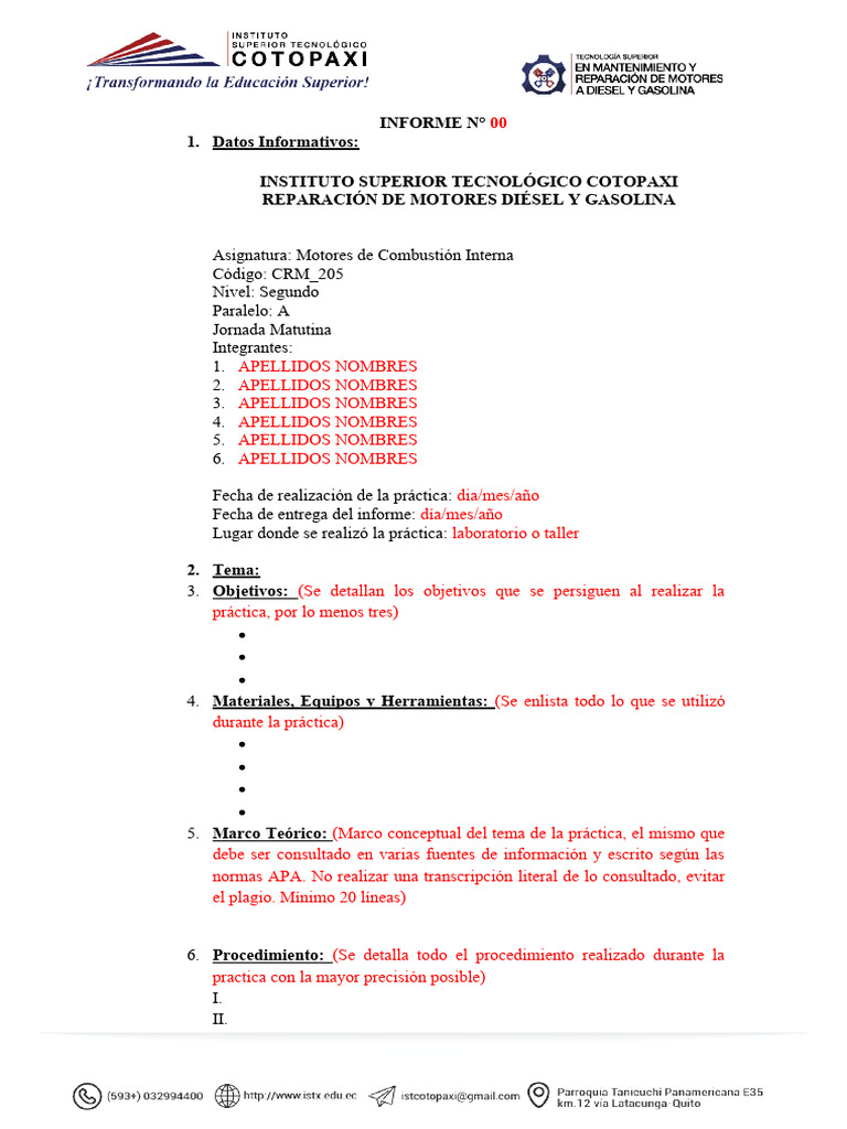 Formato de Informe | PDF | Informática