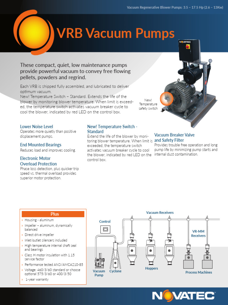 VRB DataSheet | PDF | Pump | Power Supply