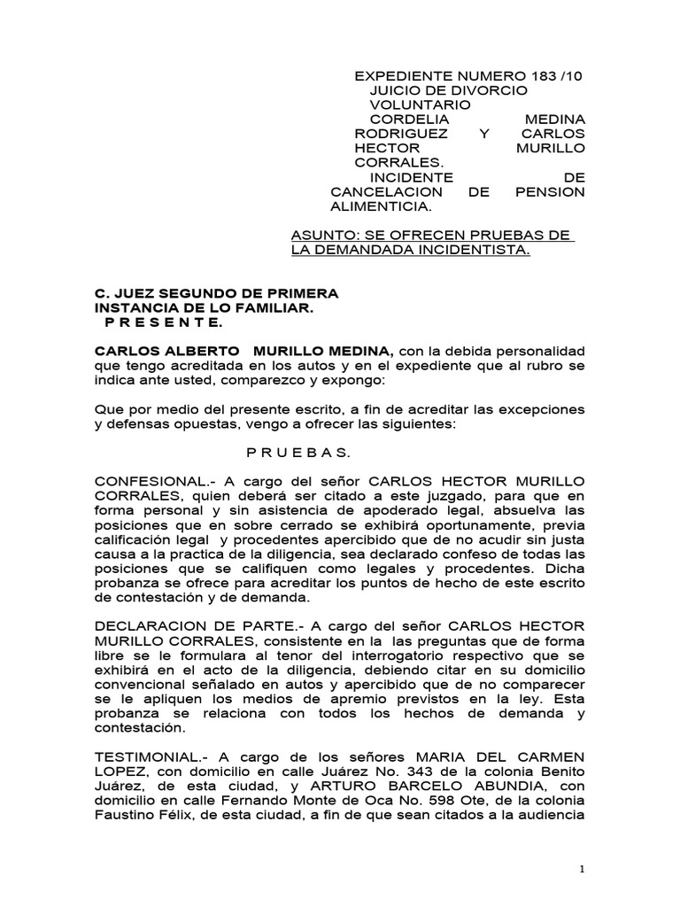 Pruebas de Carlos Alberto Murillo Medina | PDF | Política | Ciencias sociales