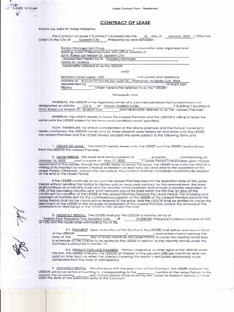 Ecl-Lease of Contract | PDF