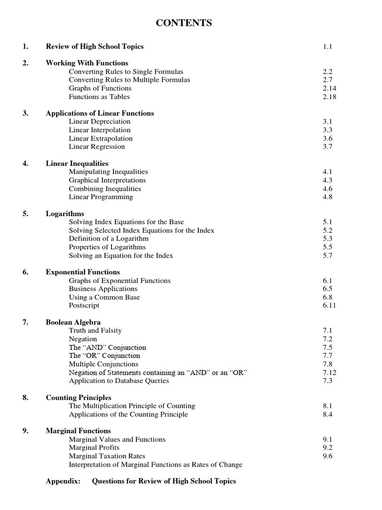 Business Mathematics Module | Download Free PDF | Variable (Mathematics) | Equations
