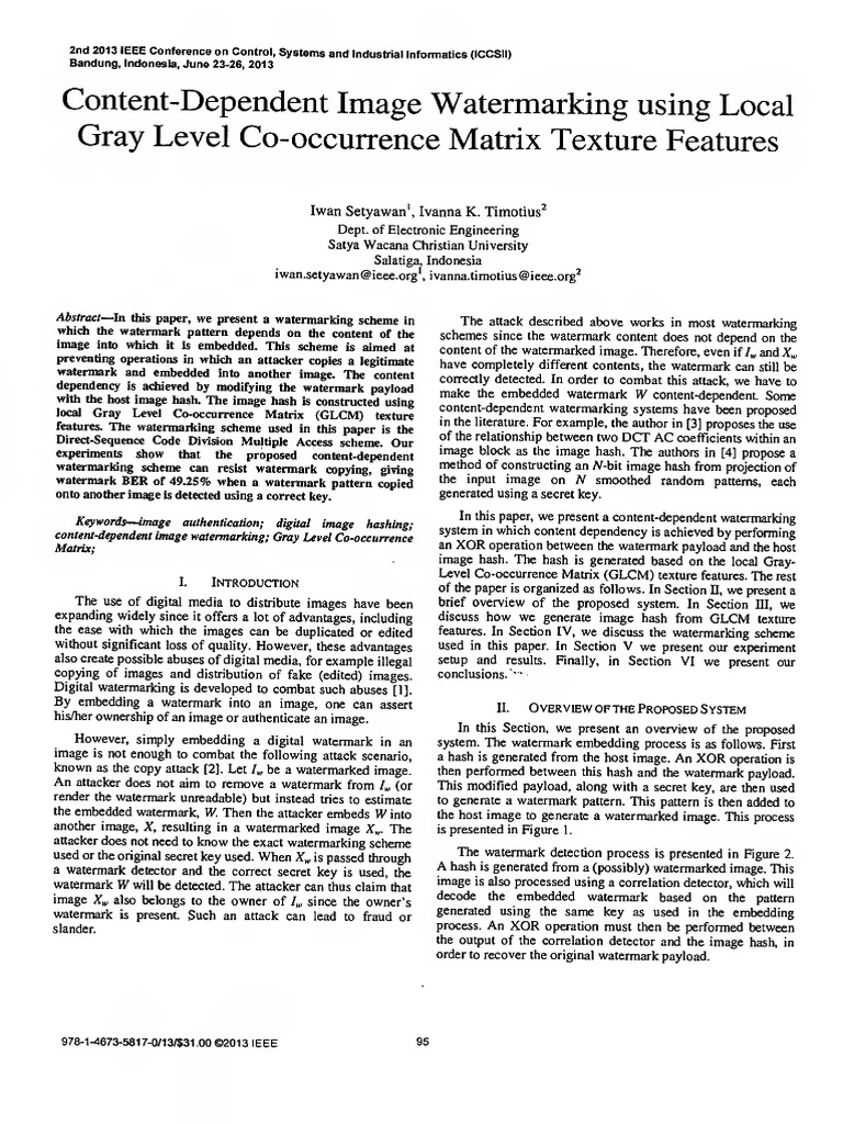 PROS - Iwan S, Ivanna KT - Content-Dependent Image - Fulltext | PDF | Data Compression | Digital ...