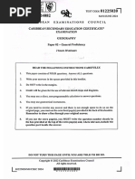 CSEC Integrated Science Paper 2 - June 2024 | PDF