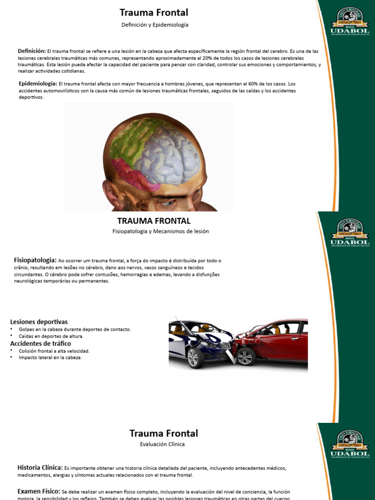 Trauma Frontal 2 | PDF | Cerebro | Lesión cerebral traumática