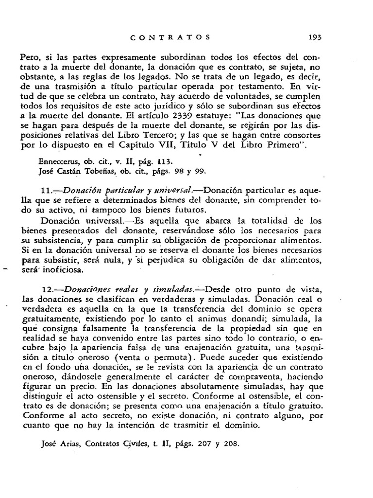 11.-Donaci6n Particular Universal.-Donación: Contratos | PDF | Donación ...
