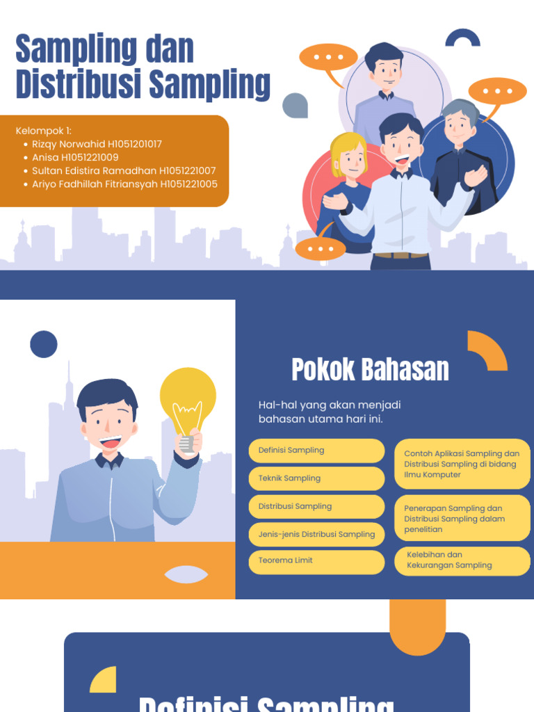 Sampling Dan Distribusi Sampling - Kelompok 1 | PDF