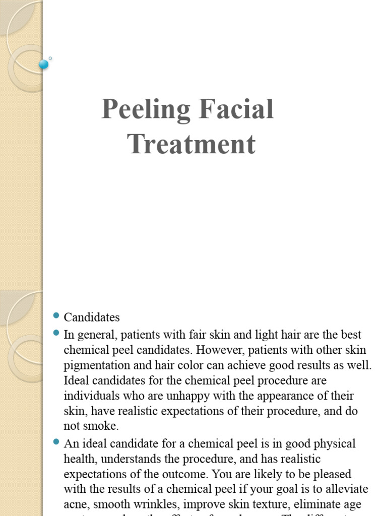 Peeling Facial | Download Free PDF | Skin | Dermatology