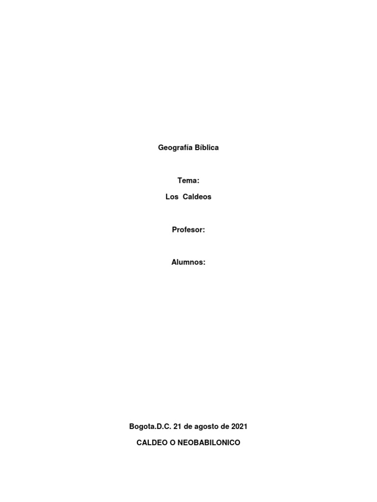 Caldeos O Neobabilonico 2 | PDF | Nabucodonosor Ii | Babilonia