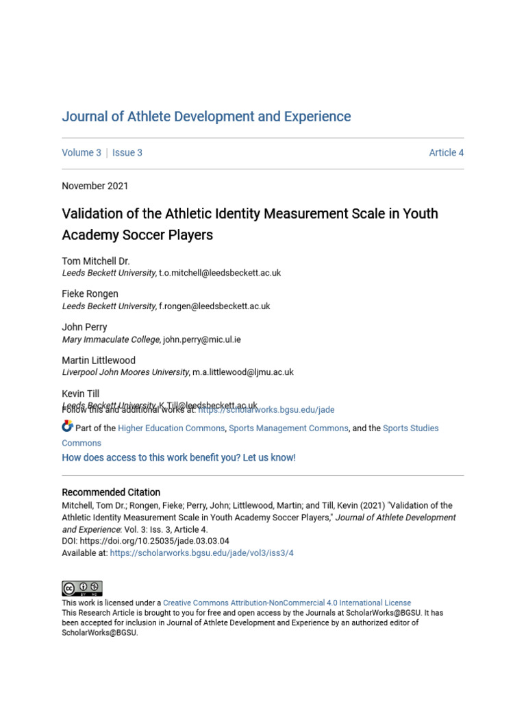 Validation_of_the_Athletic_Identity_Measurement_Sc | PDF | Behavioural ...