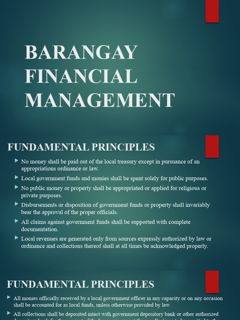 Barangay Financial Management | PDF | Depreciation | Expense