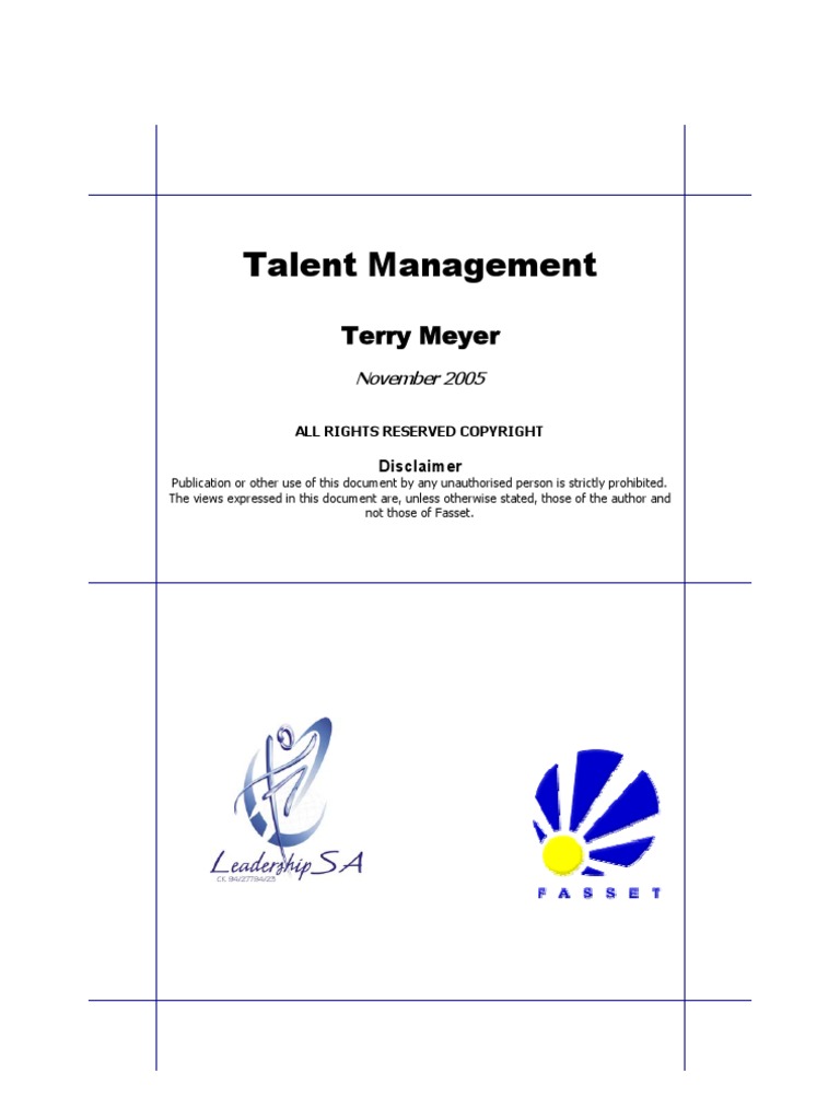 Talent Management: Terry Meyer | PDF | Competence (Human Resources ...