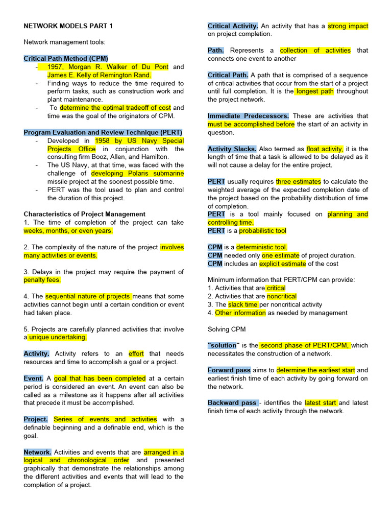 Network Models Part 1 | Download Free PDF | Dynamic Programming | Game Theory