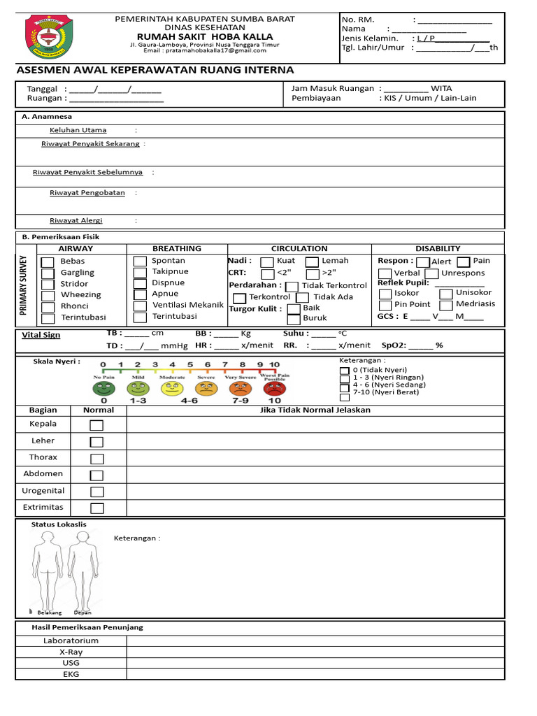 FORM Kajian Ranap Interna 4 | PDF