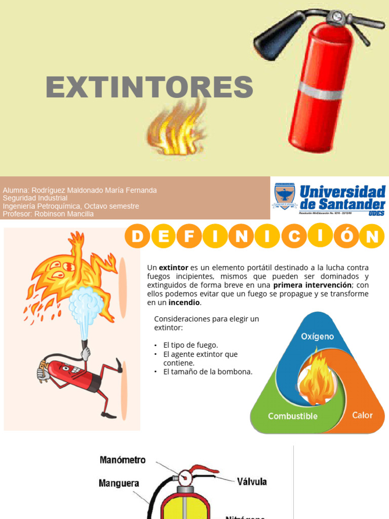 EXTINTORES | Descargar gratis PDF | Materiales
