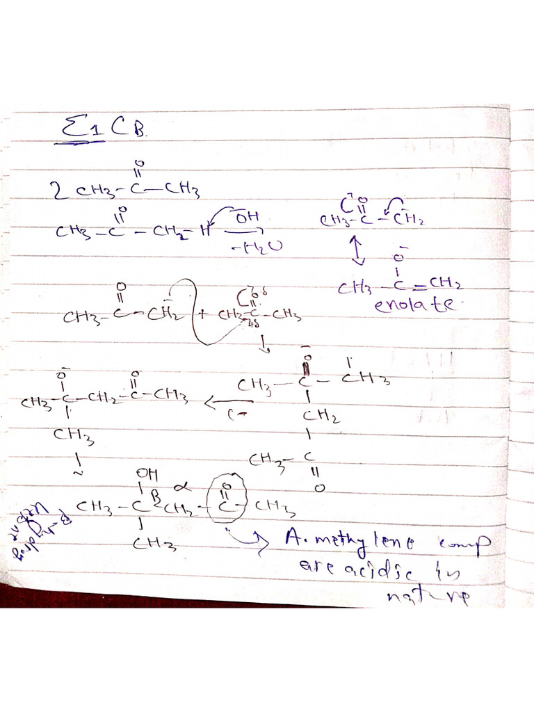 E1CB Reaction Mechanism | PDF