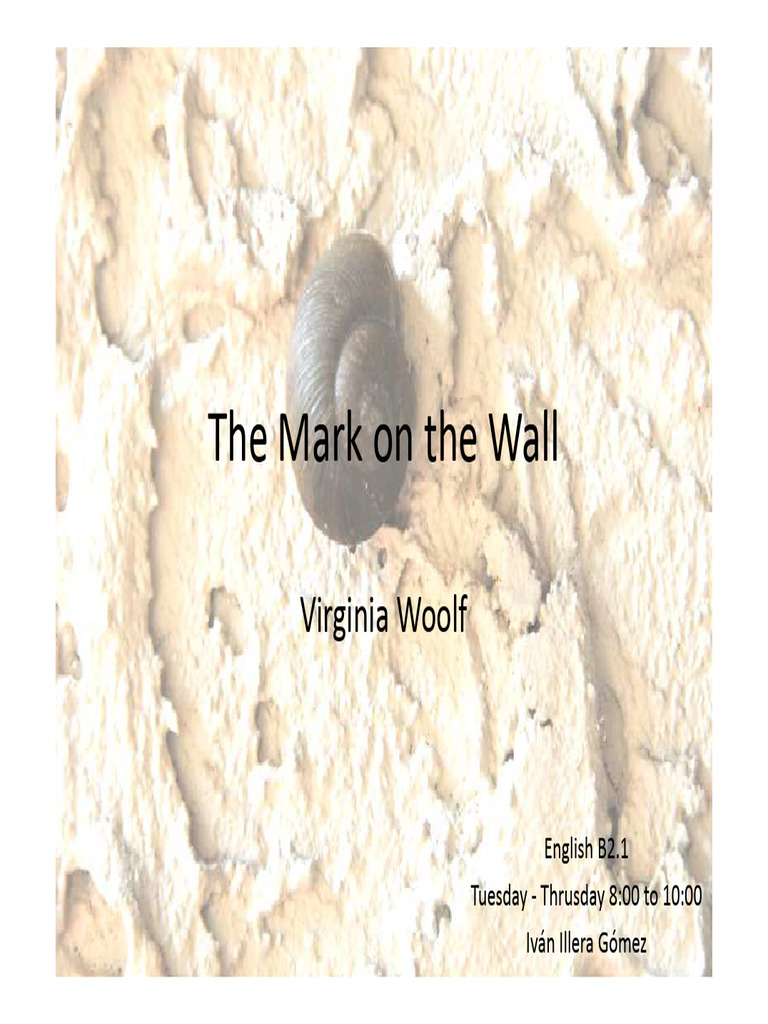 The Mark On The Wall | Download Free PDF | Virginia Woolf