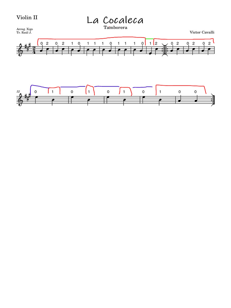 La Cocaleca - Violín II | PDF