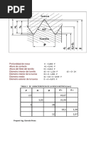 TABLA 】 Rosca Métrica y Medidas de Agujeros y Brocas Para Roscar | PDF ...