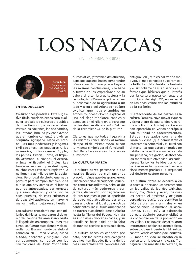 Los Nazcas Civilizaciones Perdidas | PDF | Historia