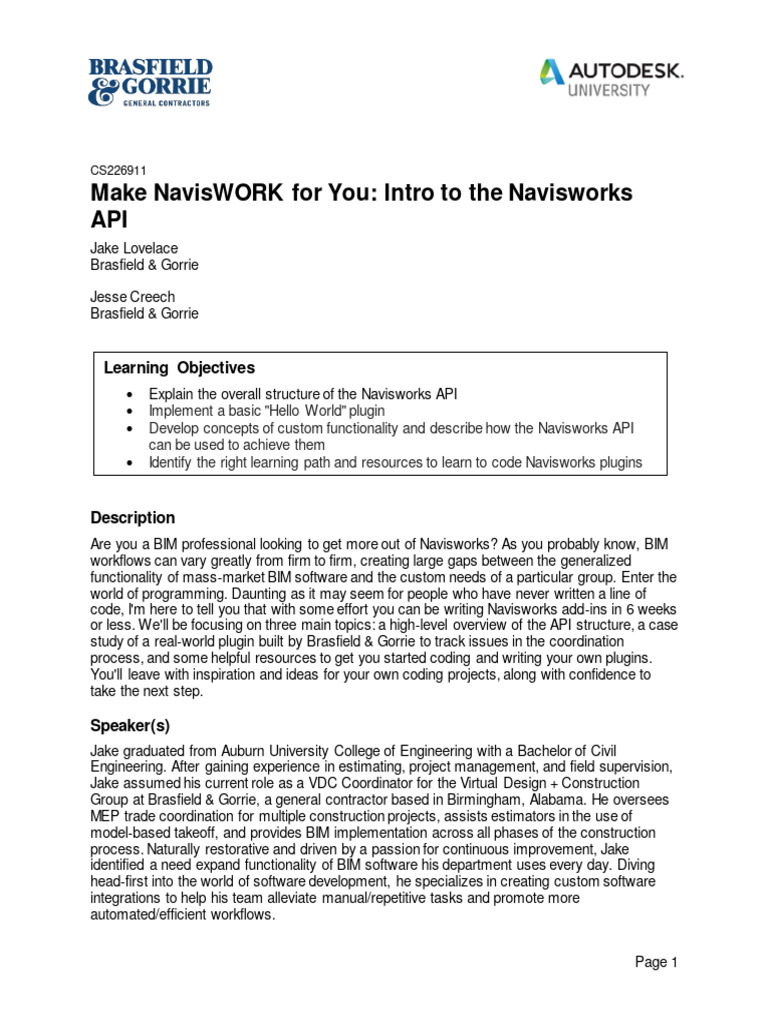 Intro to Navisworks API Development | PDF | C Sharp (Programming ...