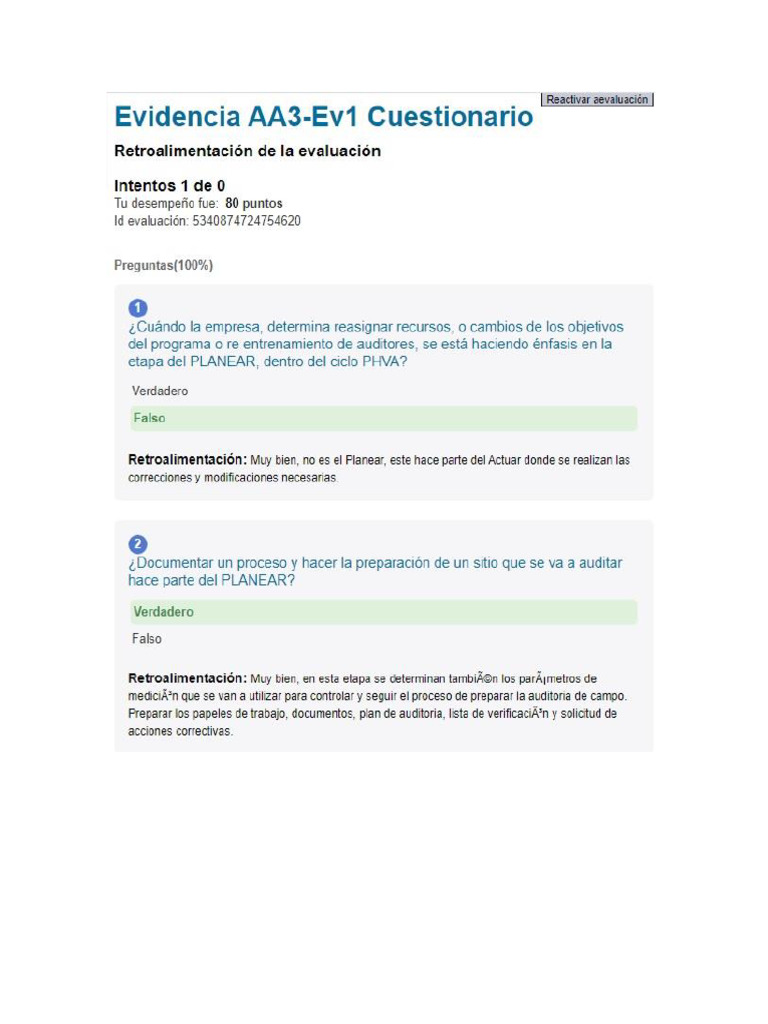 Evidencia AA3 Ev1 Cuestionario | PDF