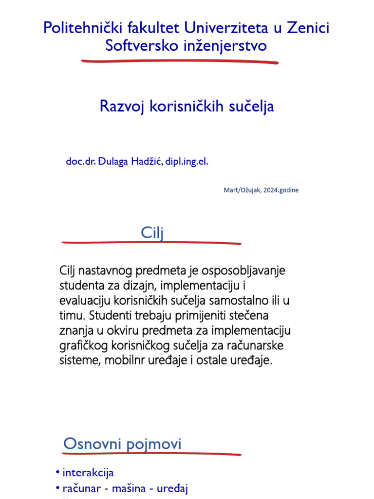 RKS Predavanje 01 | PDF