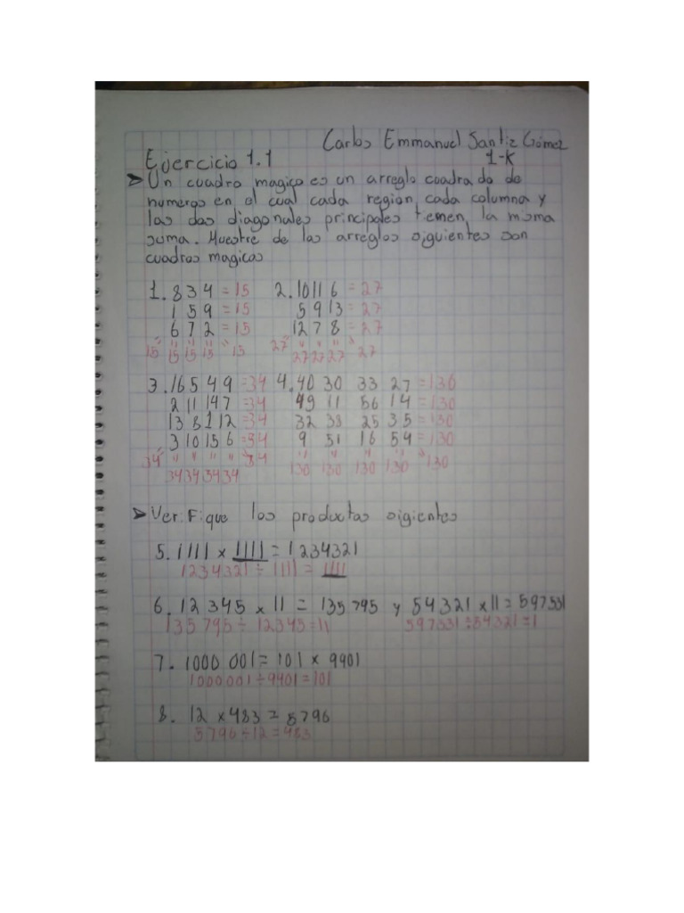Carlos Emmanuel Ejercicios Aritmetica 1k | PDF
