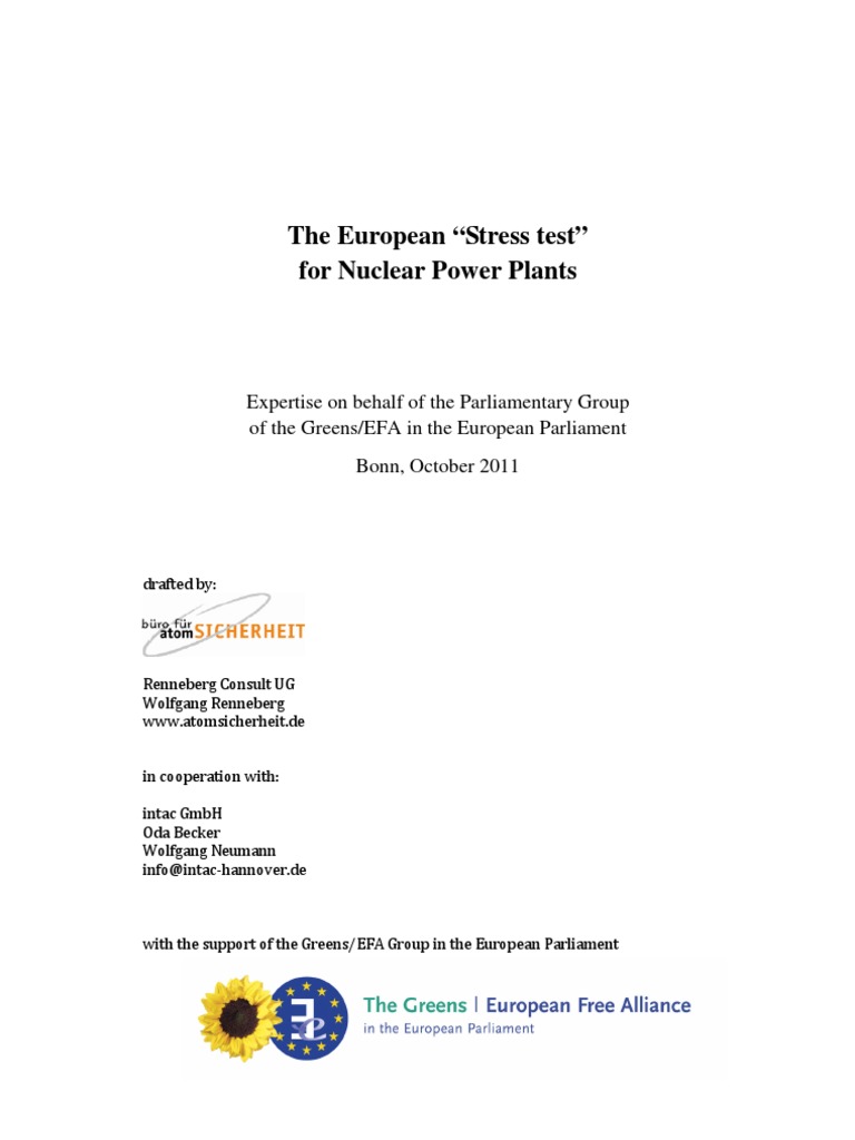 European Nuclear Power Stress Test Analysis | PDF | Nuclear Safety And ...