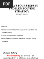 Lesson 2.2 Polyas Four Step in Problem Solving | PDF