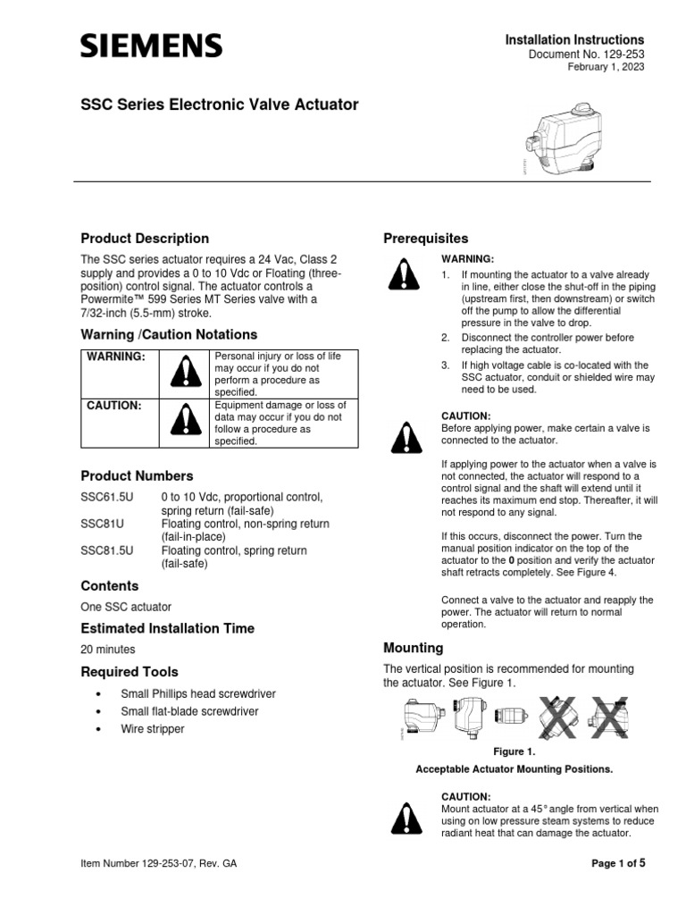 SSC81U Series Electronic Valve Installation Instru - en | PDF ...
