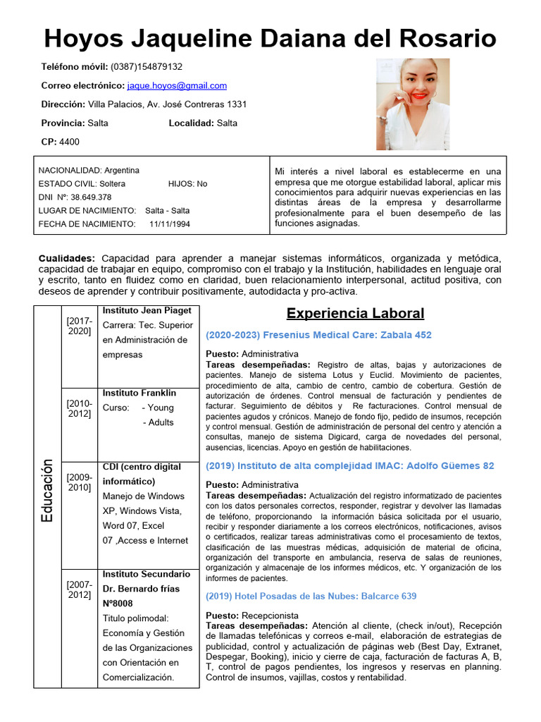 cv jaque nnn | PDF | Informática | Software