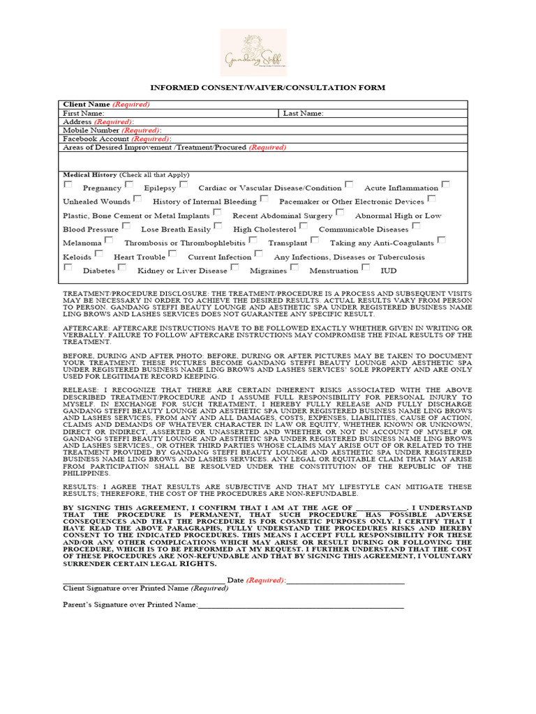 Imformed Consent | PDF | Informed Consent | Heart